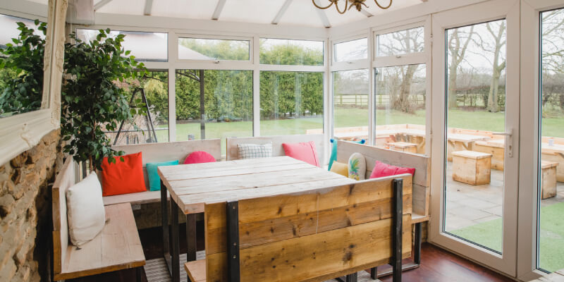 Small conservatory interior design ideas store